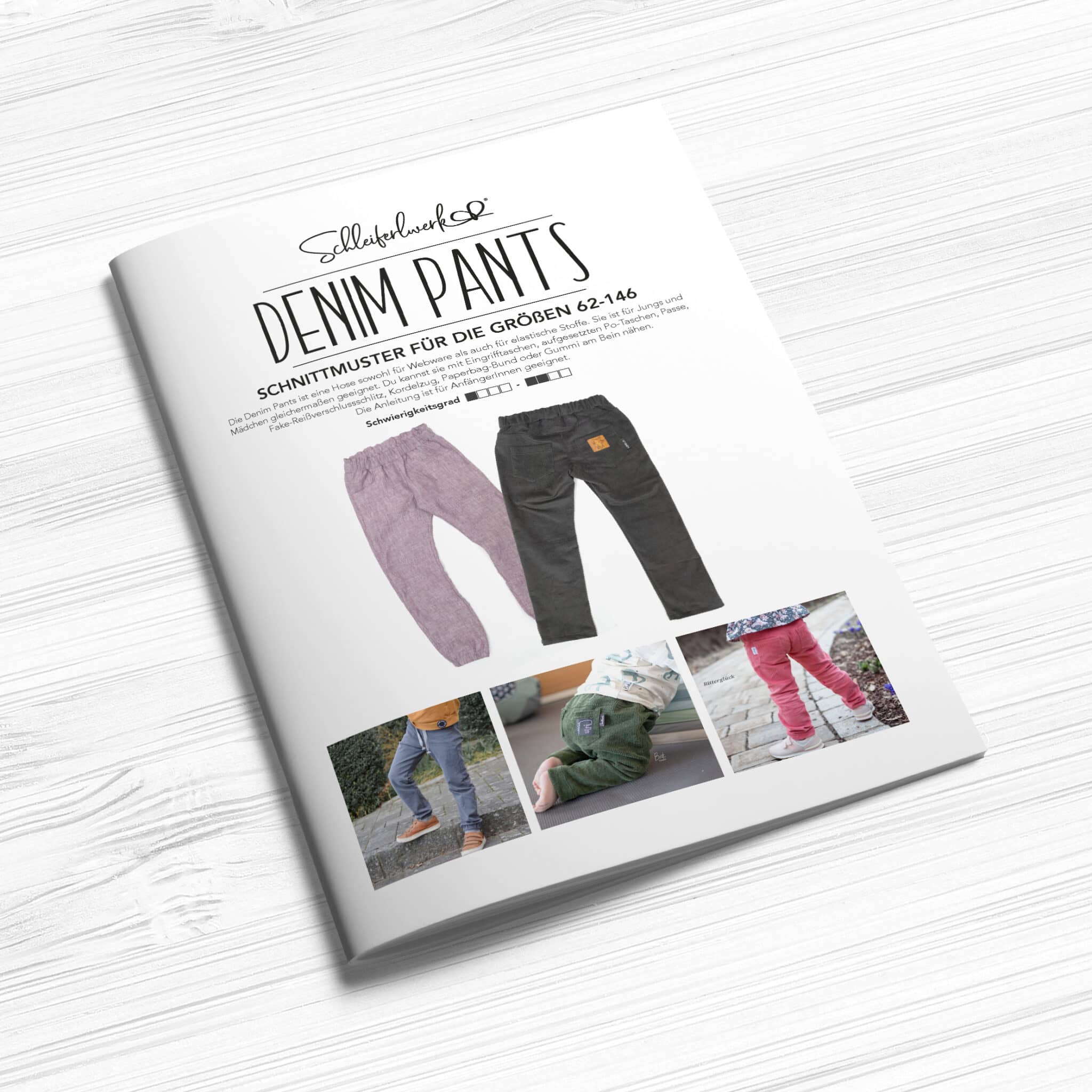 Papierschnittmuster Denim Pants | Schleiferlwerk