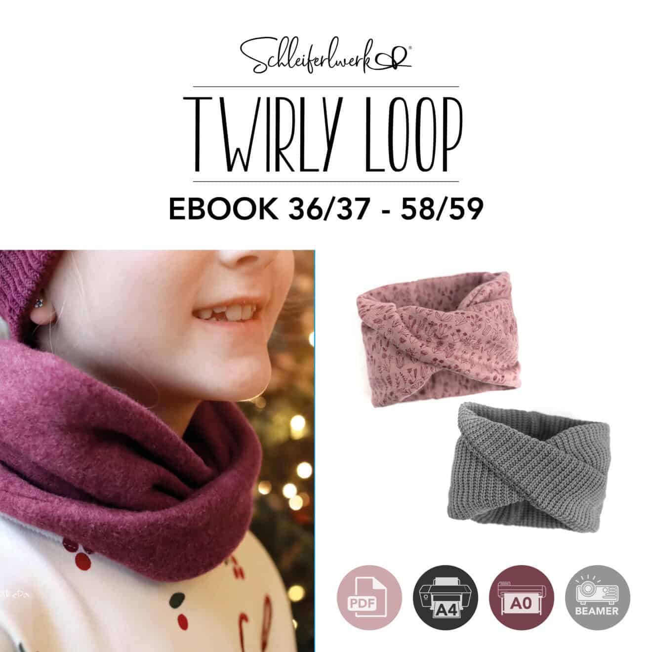 Schnittmuster Twirly Loop Halstuch 36-59 | Schleiferlwerk